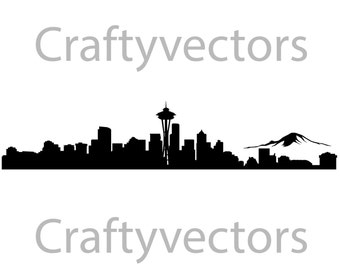 Seattle Gifts Seattle Skyline SVG Chief Seattle Cut file Washington ...