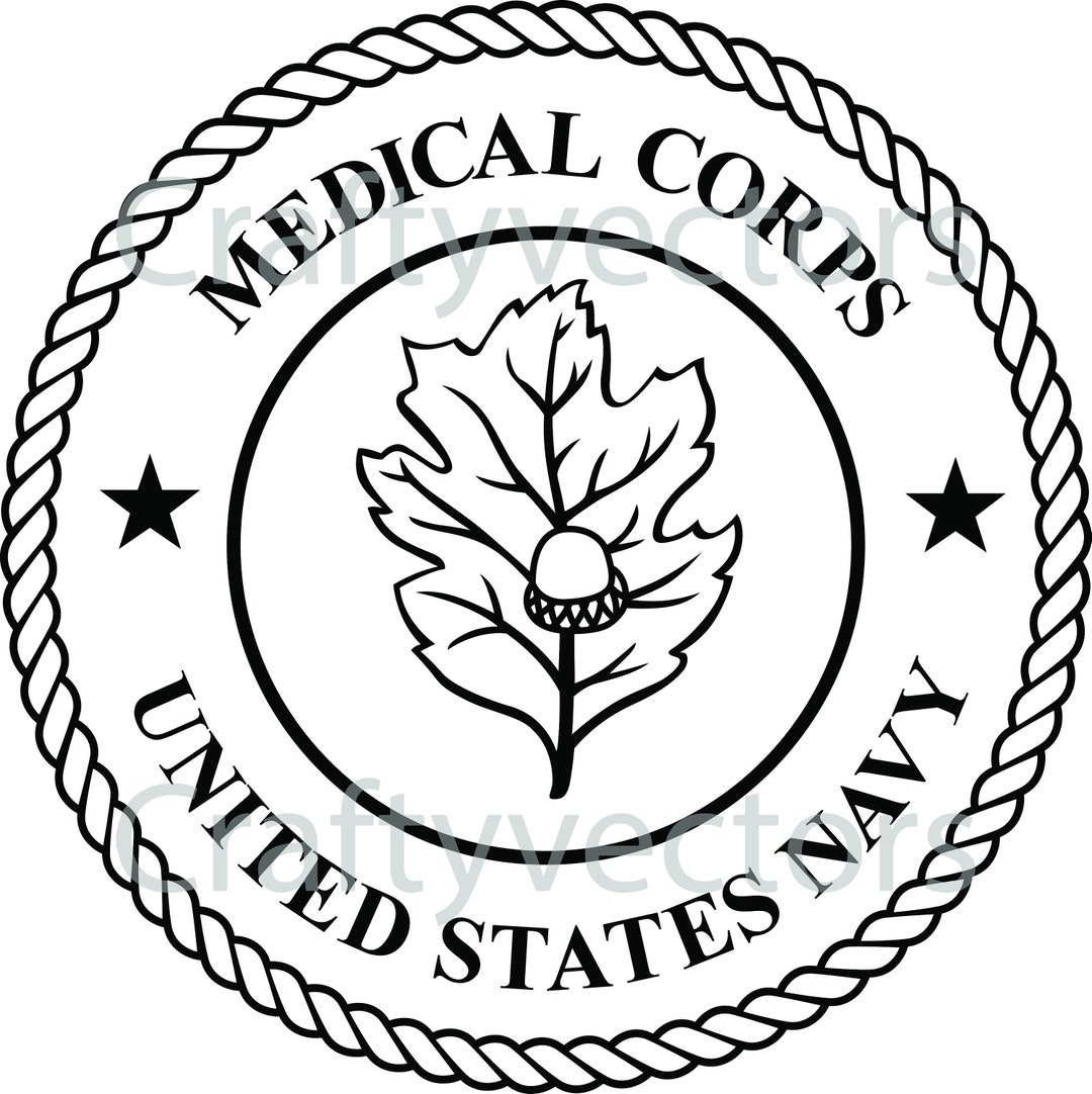Navy Medical Corps Vector File - Etsy