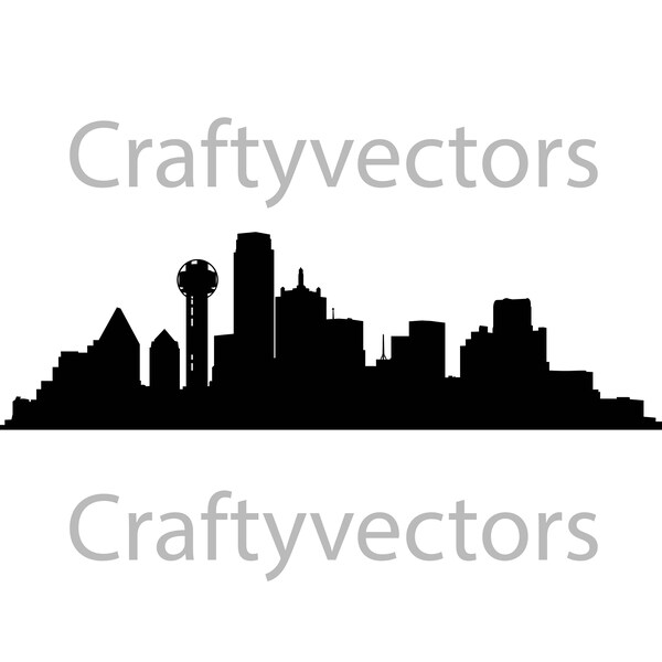 Dallas Skyline - Etsy
