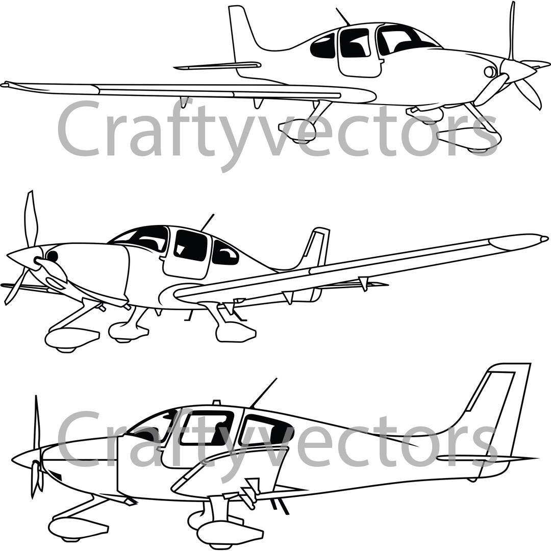 Archivo vectorial Cirrus SR22 SVG - Etsy España