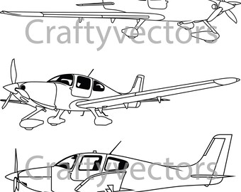Cirrus Sr22 Svg File - Etsy