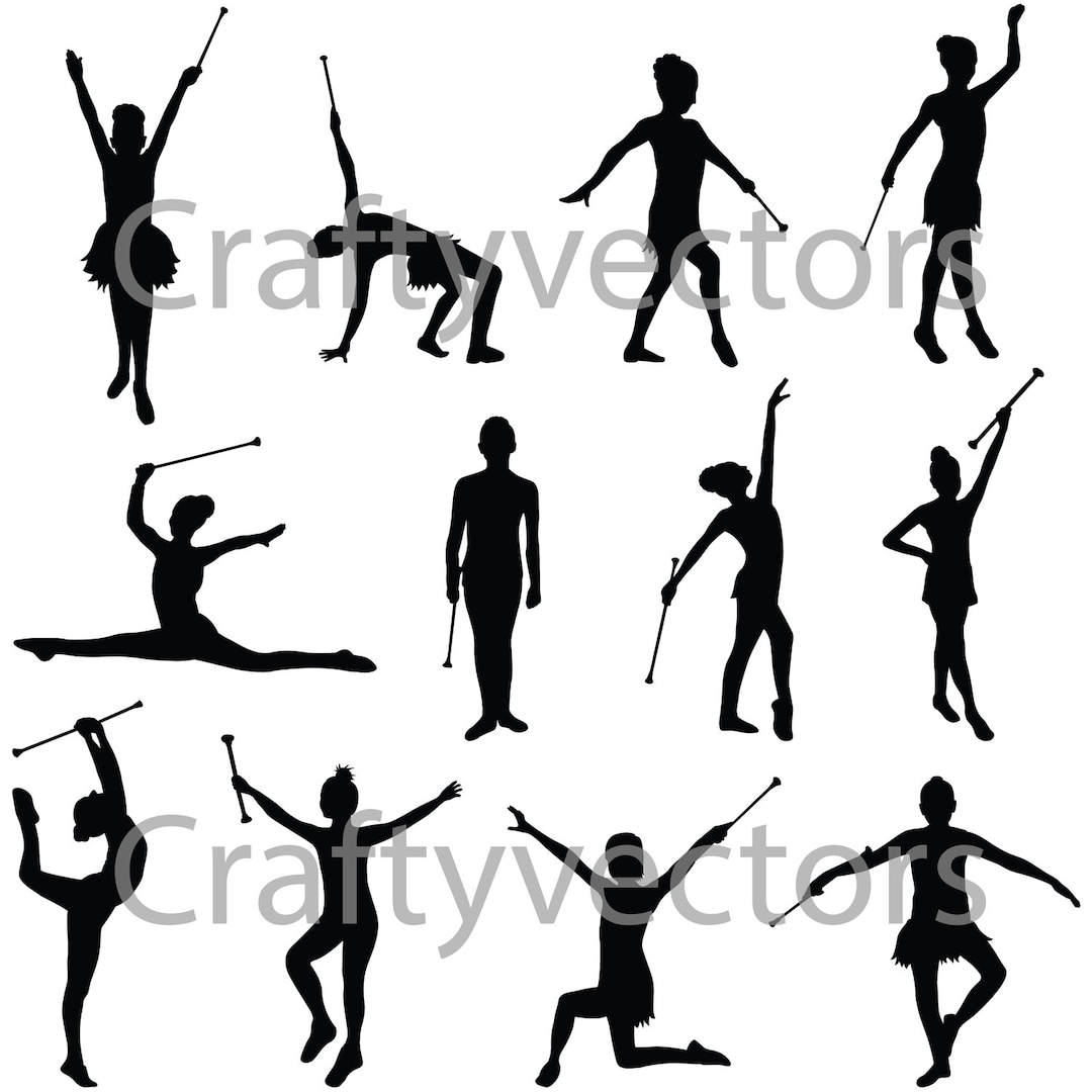 Baton Twirling Juniors Vector File - Etsy Canada