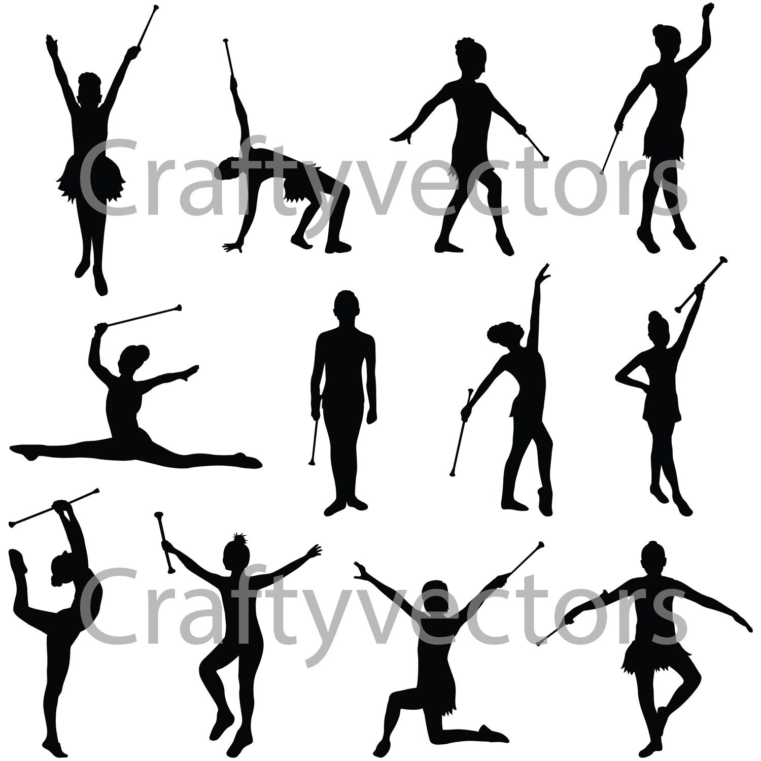 Twirling Clipart