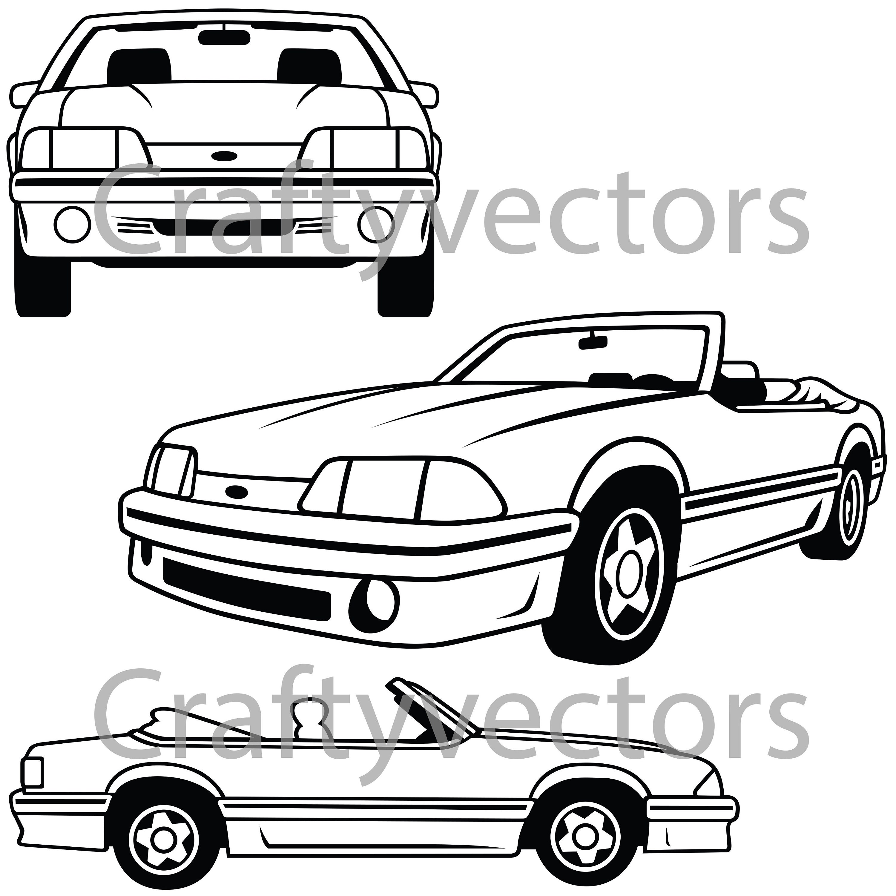 How To Draw A Fox Body Mustang