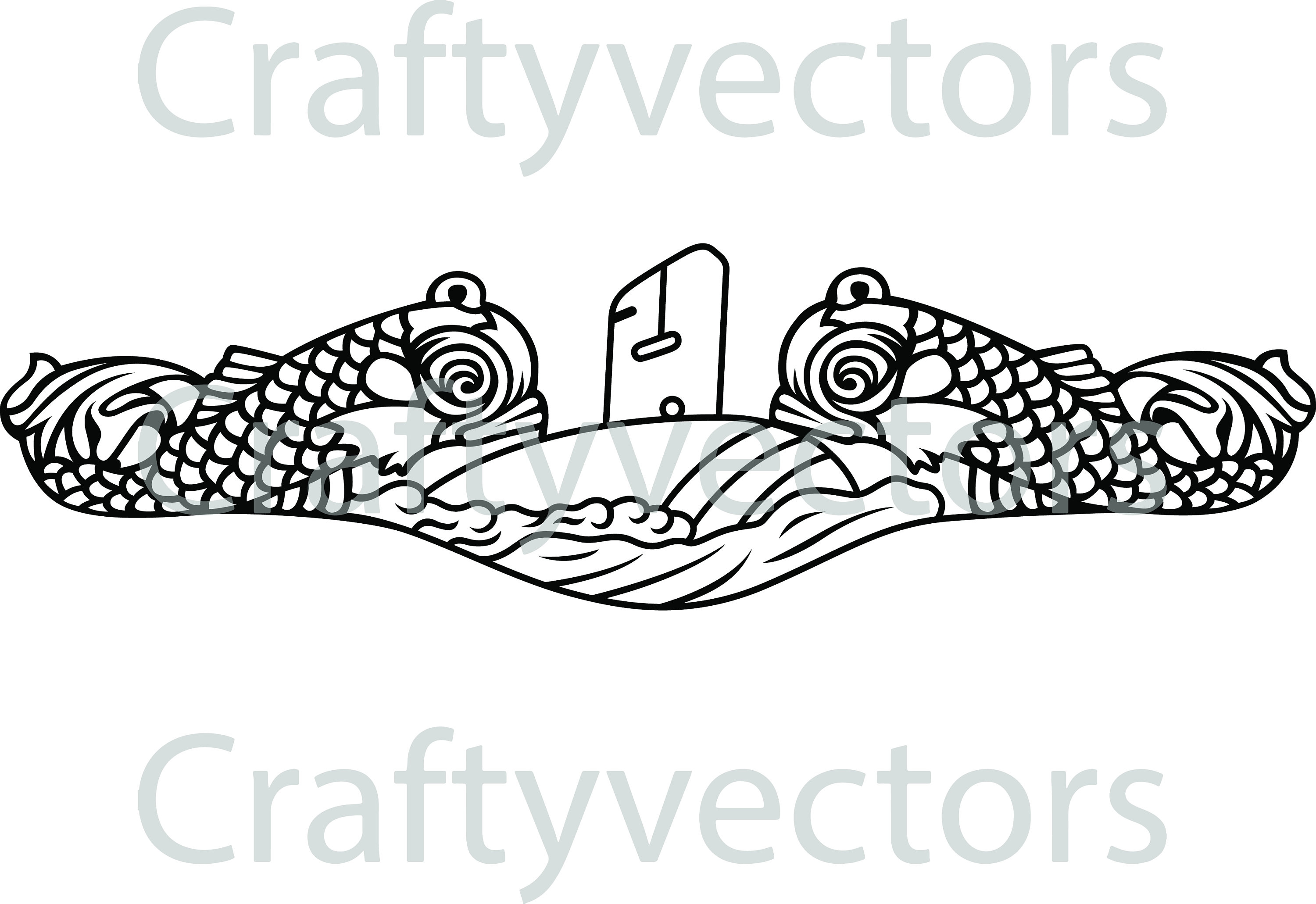 Navy Submarine Dolphins