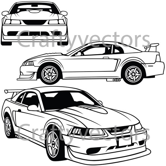 Ford Mustang Cobra Coloring Pages