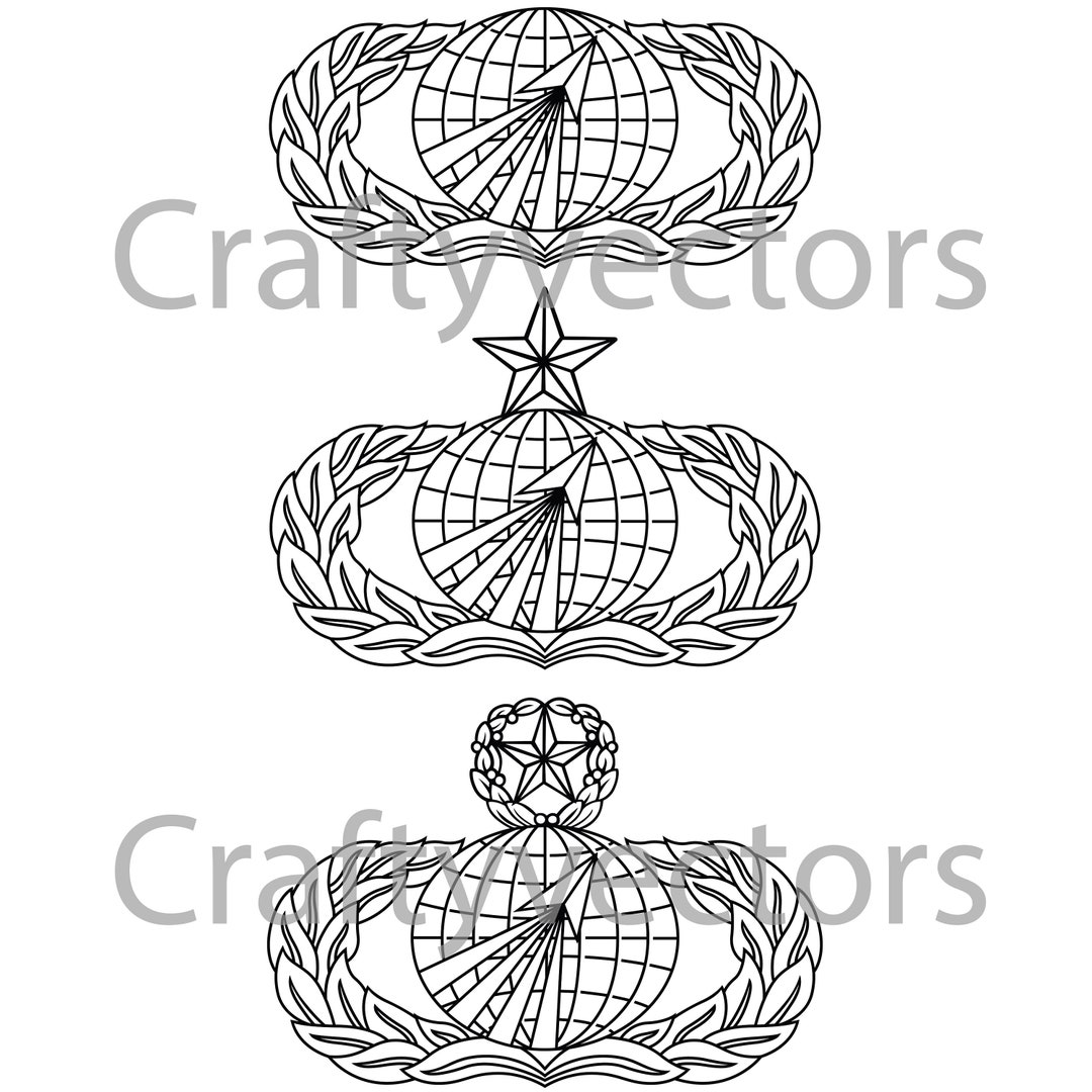 Air Force Acquisitions Occupational Badge Vector File - Etsy