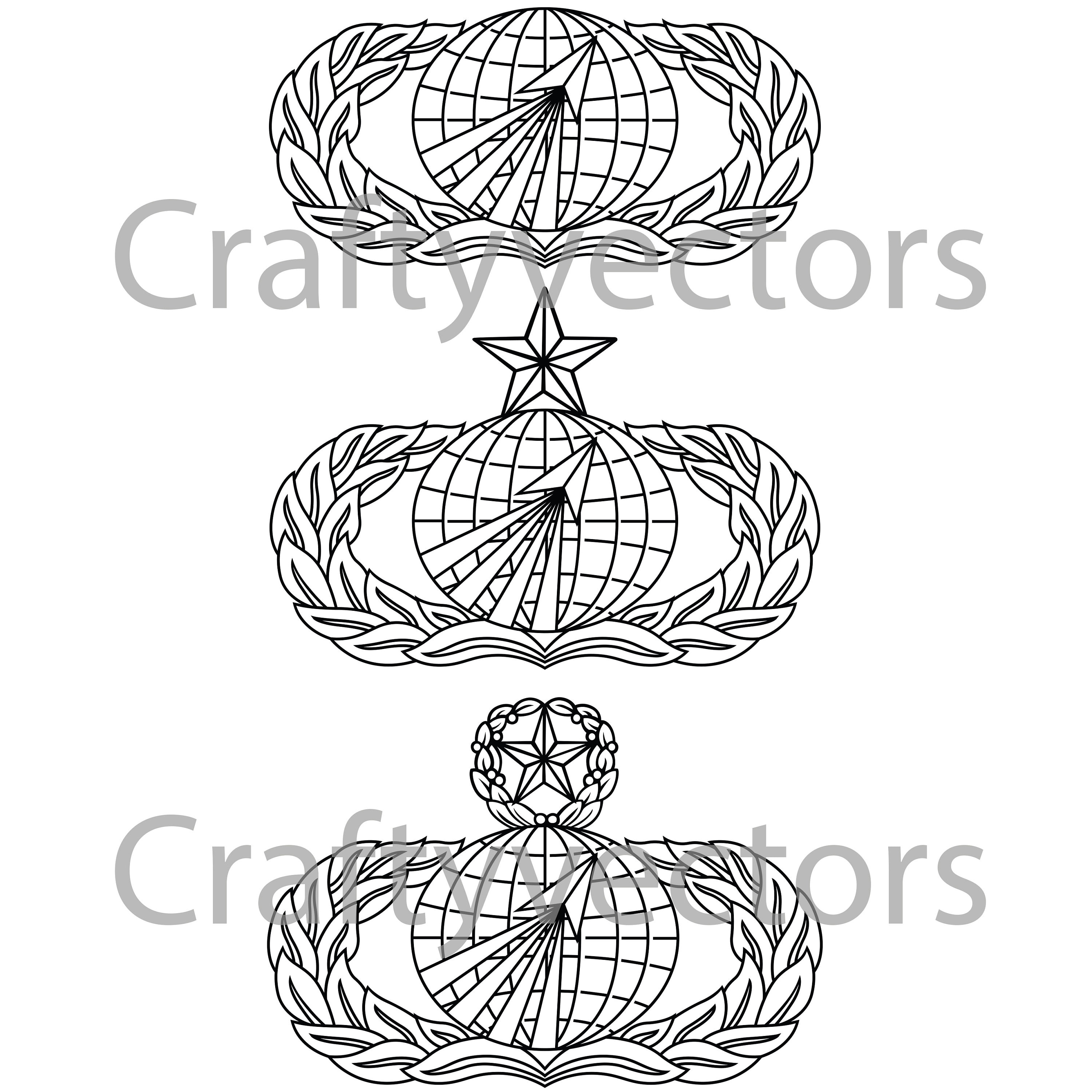 Air Force Acquisitions Occupational Badge Vector File | Etsy