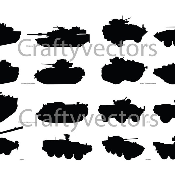 Military Vehicles Svg - Etsy