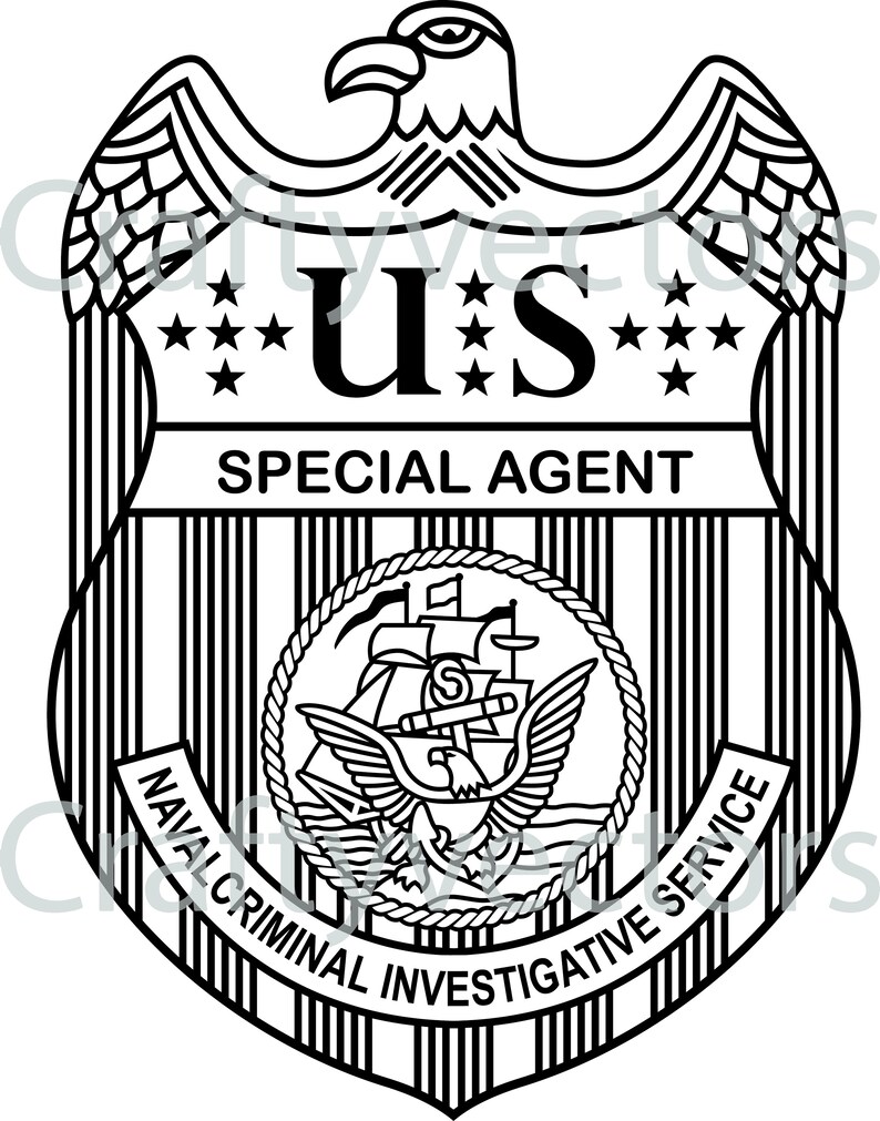 Navy NCIS Badge Vector File - Etsy Canada
