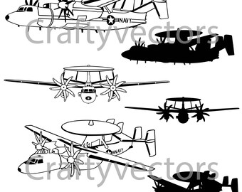 E-2 Hawkeye Decal front E-2C E-2D E2 Vinyl Decal Sticker - Etsy
