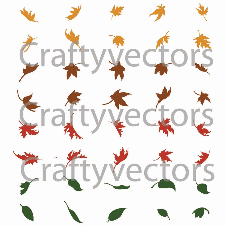 Falling Leaves SVG File - Etsy