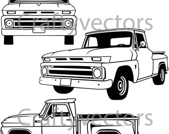 Slammed Chevy Truck SVG - Etsy