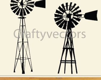 Windmill Svg - Etsy
