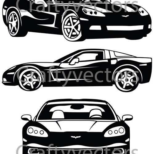 C5 Corvette 1997-2004 EPS SVG PNG Vector File - Etsy