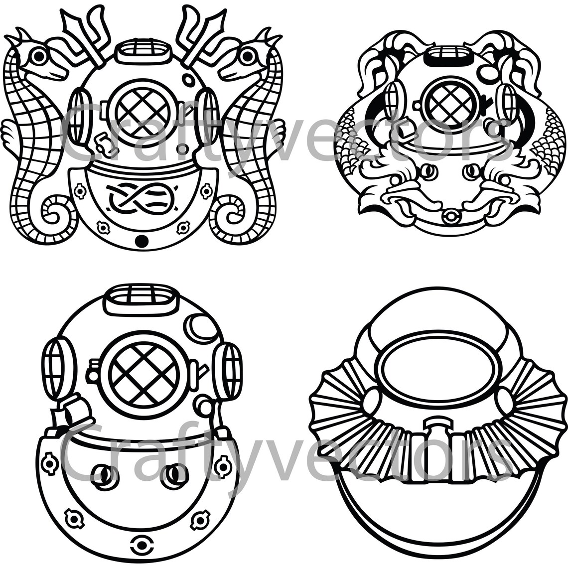 Army Divers Pins Vector File - Etsy