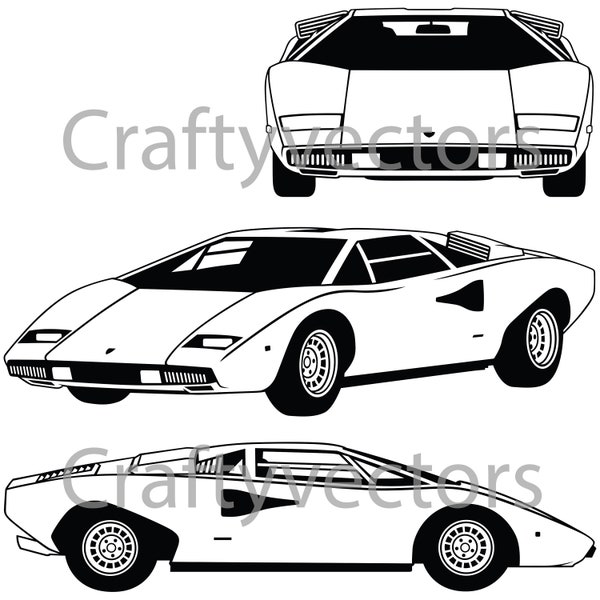 Lamborghini Vector - Etsy