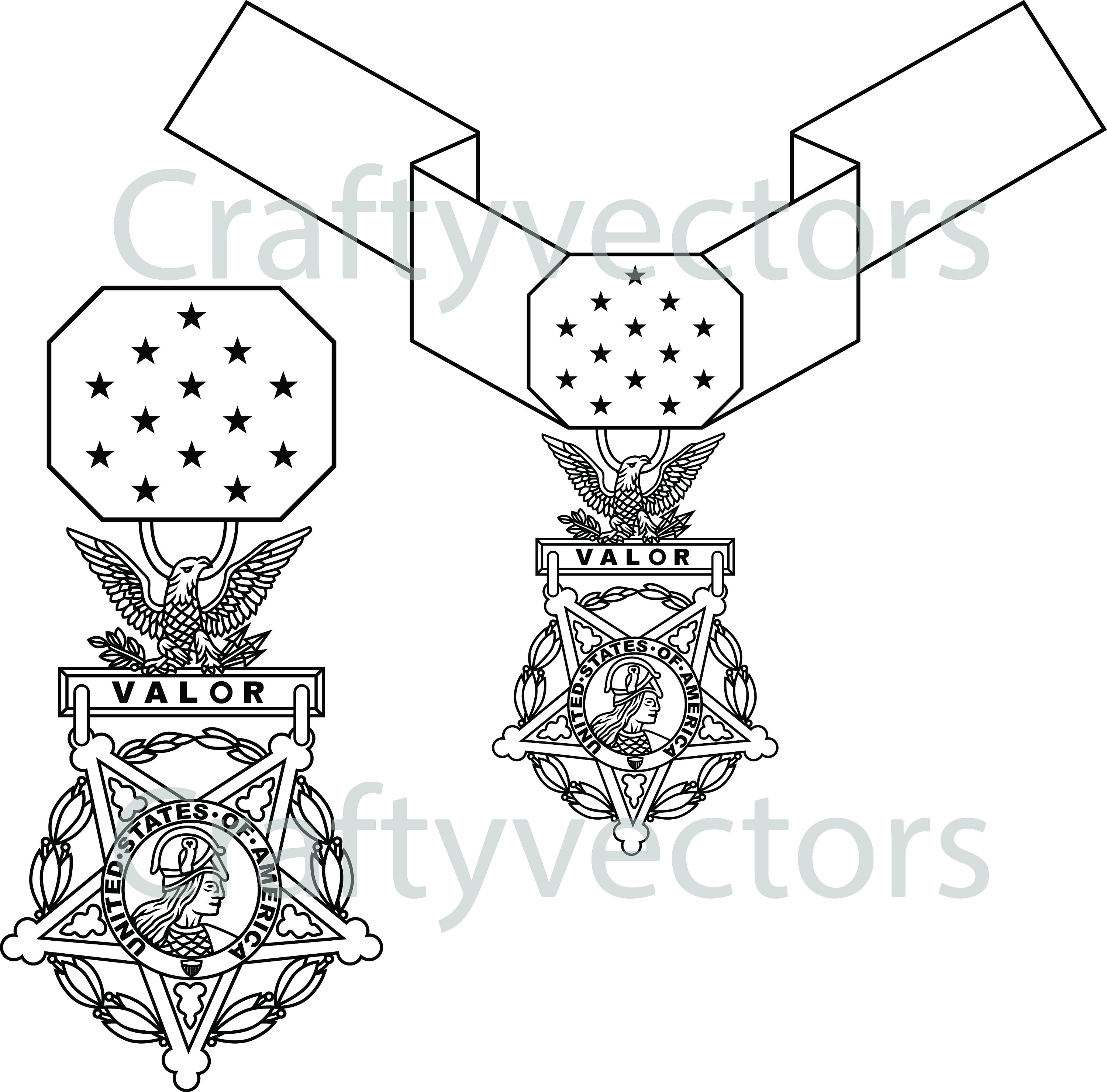 Army Medal Vector