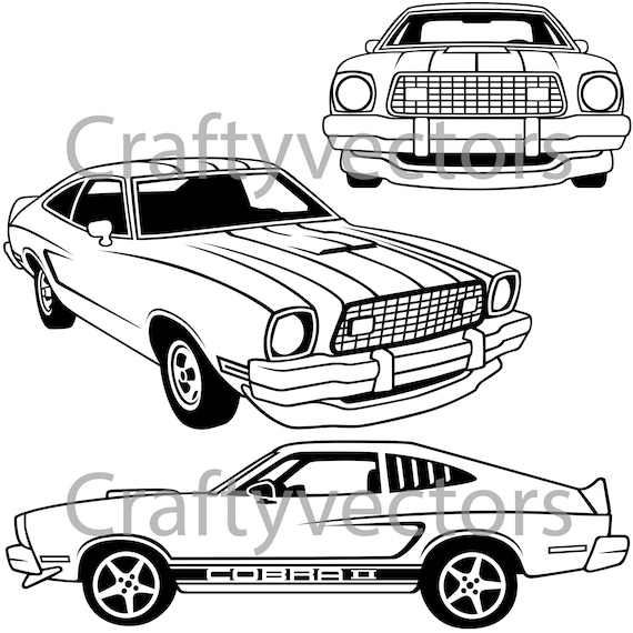 Ford Mustang Cobra Coloring Pages