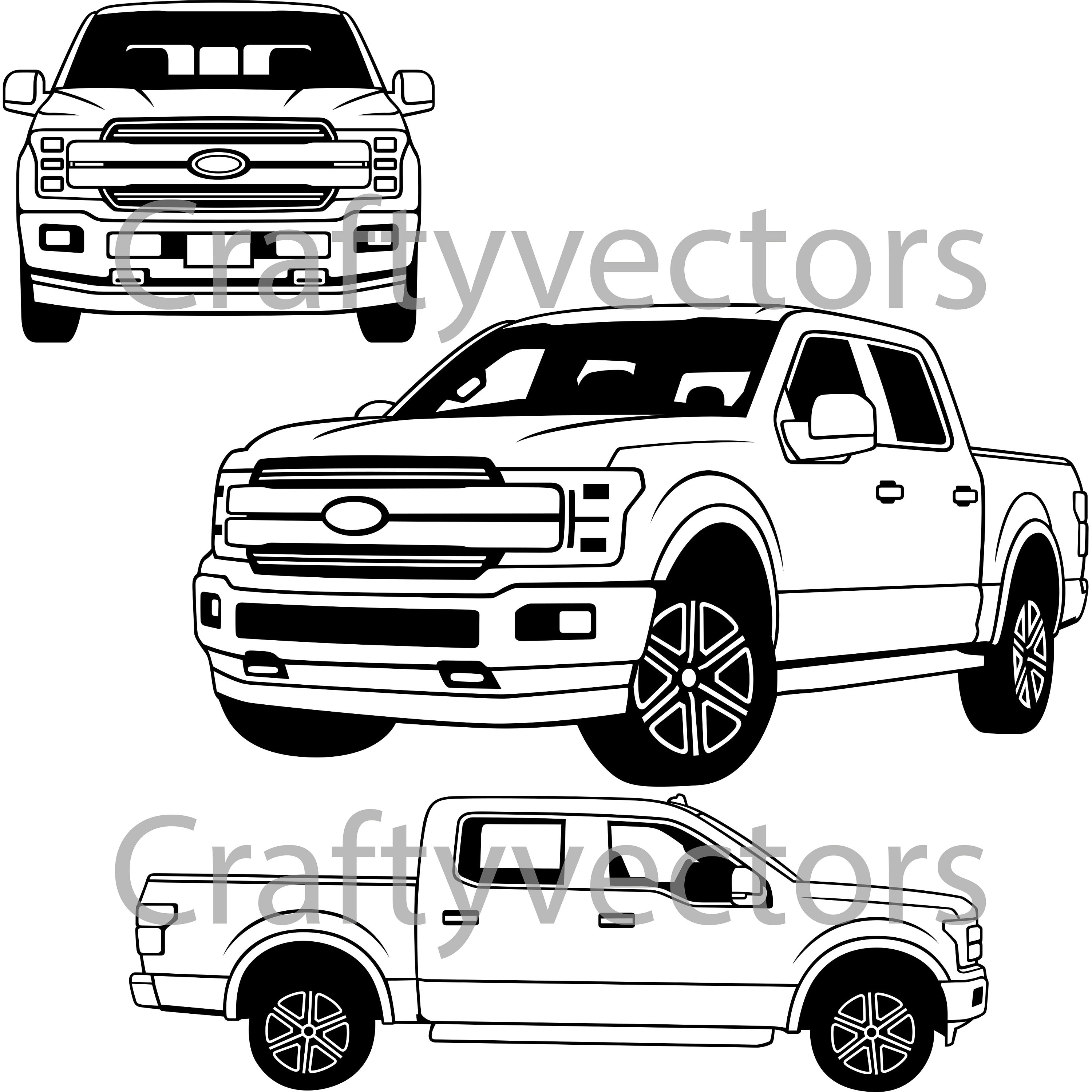 Ford F150 Drawing