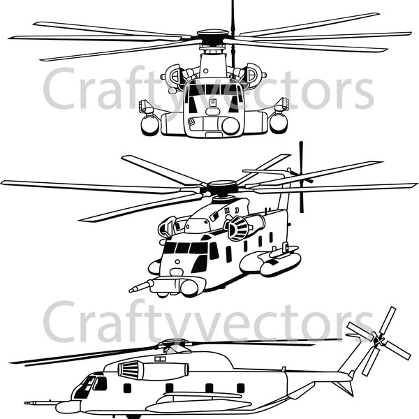Sikorsky ch53 vector - Etsy.de