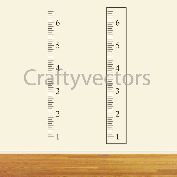 Ruler Growth Chart Template - Etsy