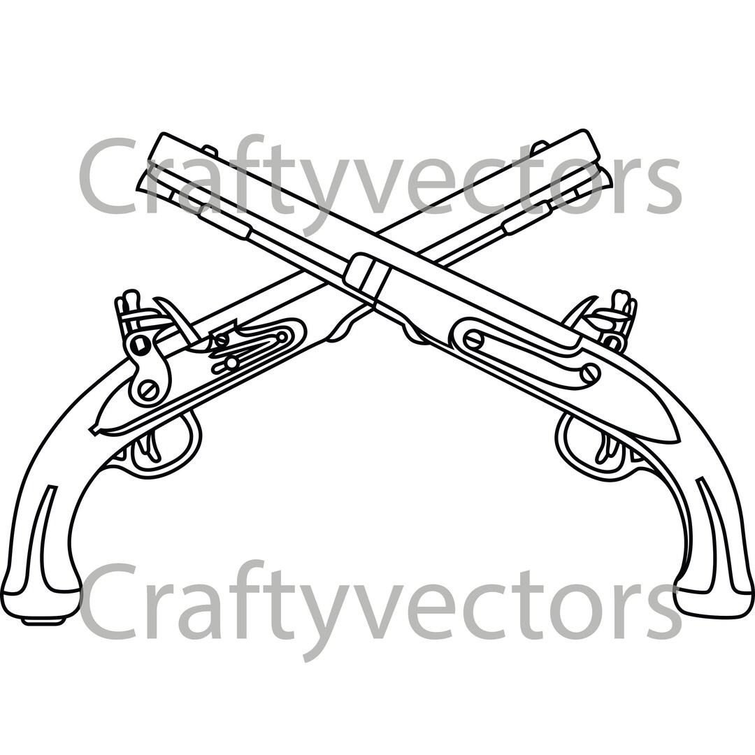 Crossed Pistols