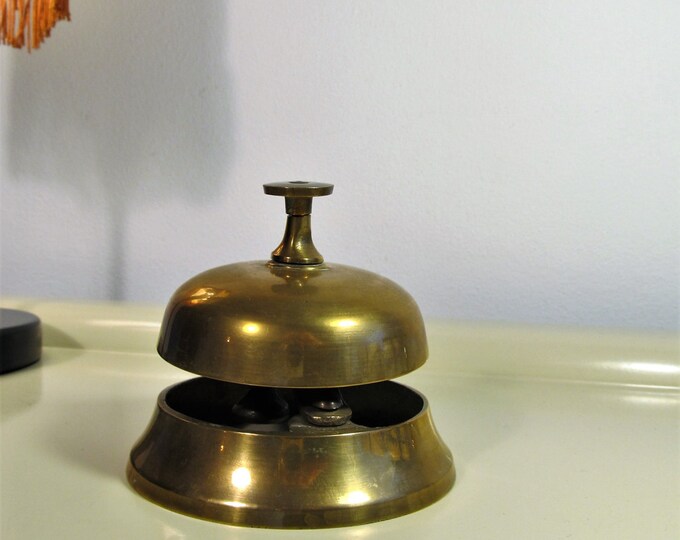 Antique Reception Bell Counter Bell Twist Top Ringer Hotel - Etsy