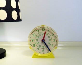 Yellow School Clock - Etsy