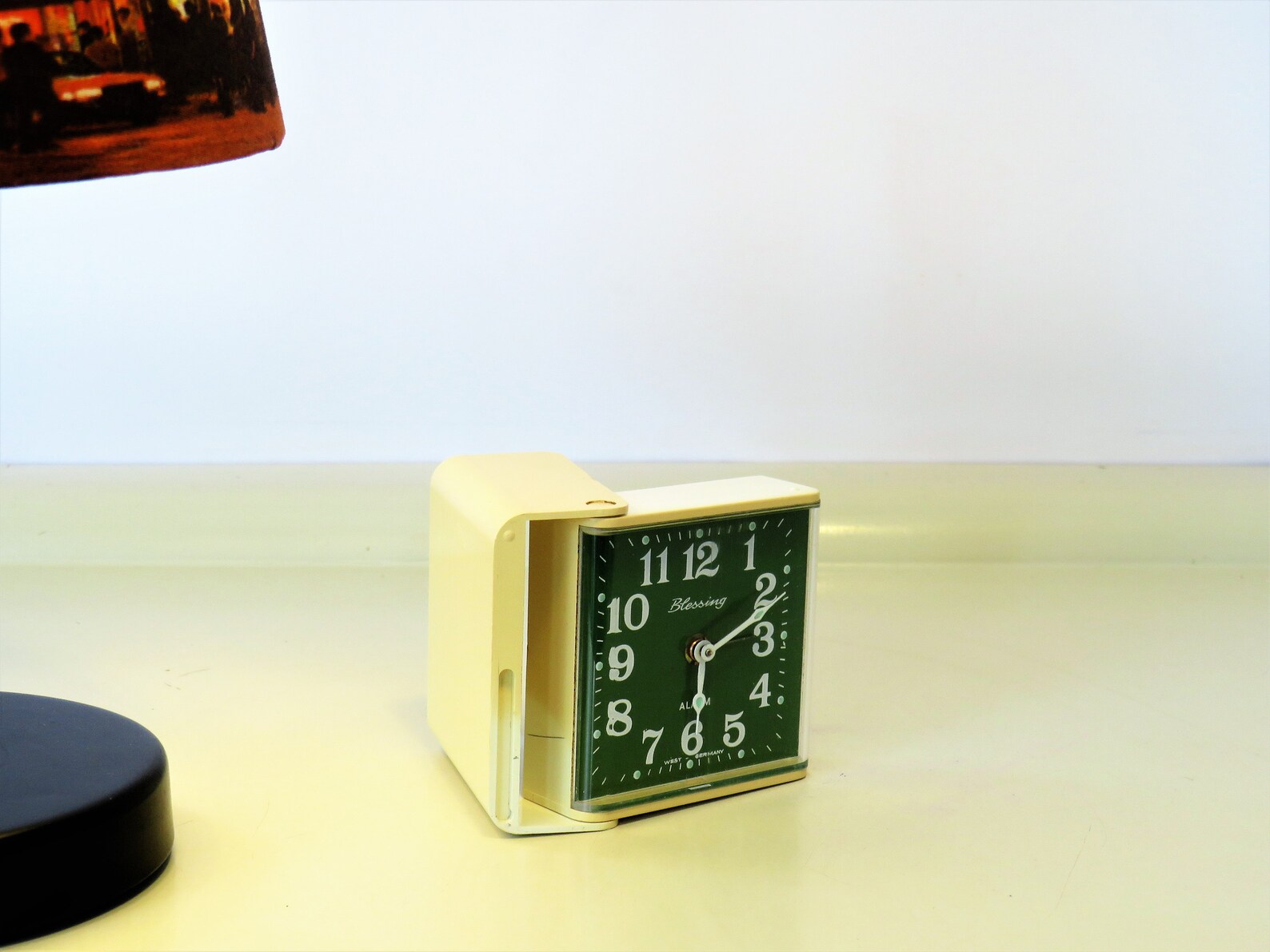 Vintage BLESSING Alarm Clock Desktop Alarm Clock Green - Etsy