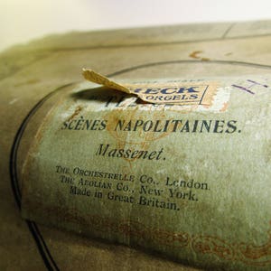 Antique Autophone Organette Cob Roller Organ Tune Sheet ''scenes ...