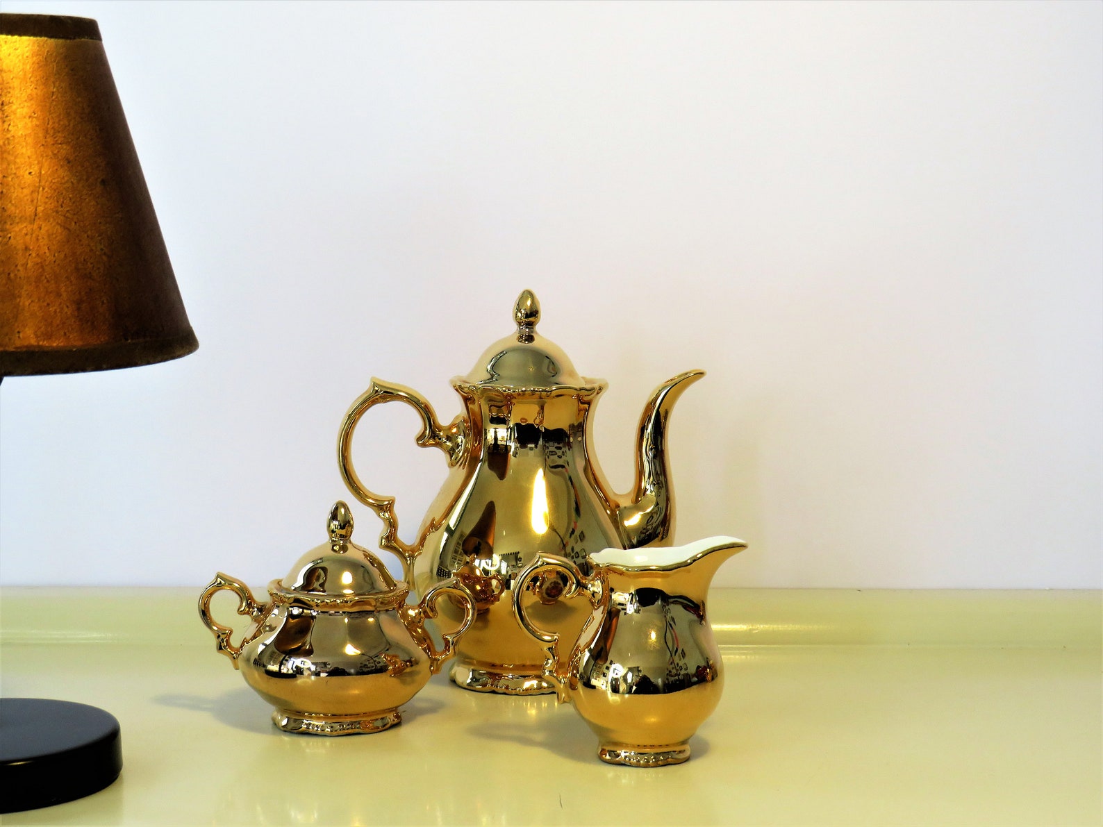 Vintage Complete FRAGONARD Coffee Set 24K Gold Carat Plated | Etsy