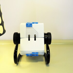 Vintage Plastic Rolodex Swivel Rotary Business Card Index File - Etsy