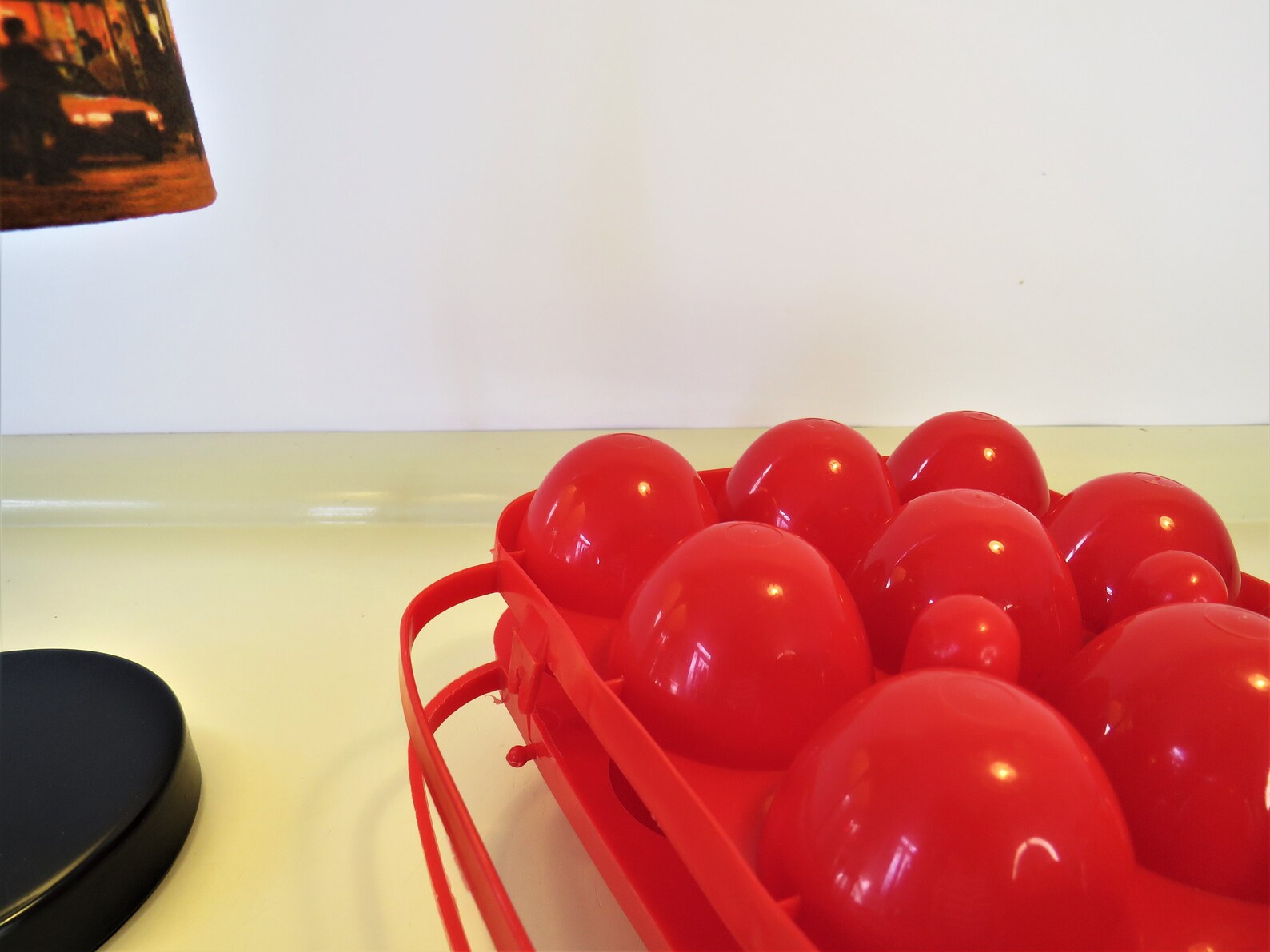 Vintage Retro Eggs Basket French Red Color Tray for 12 Eggs - Etsy