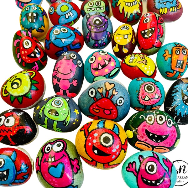 Hand Painted Stones - Etsy