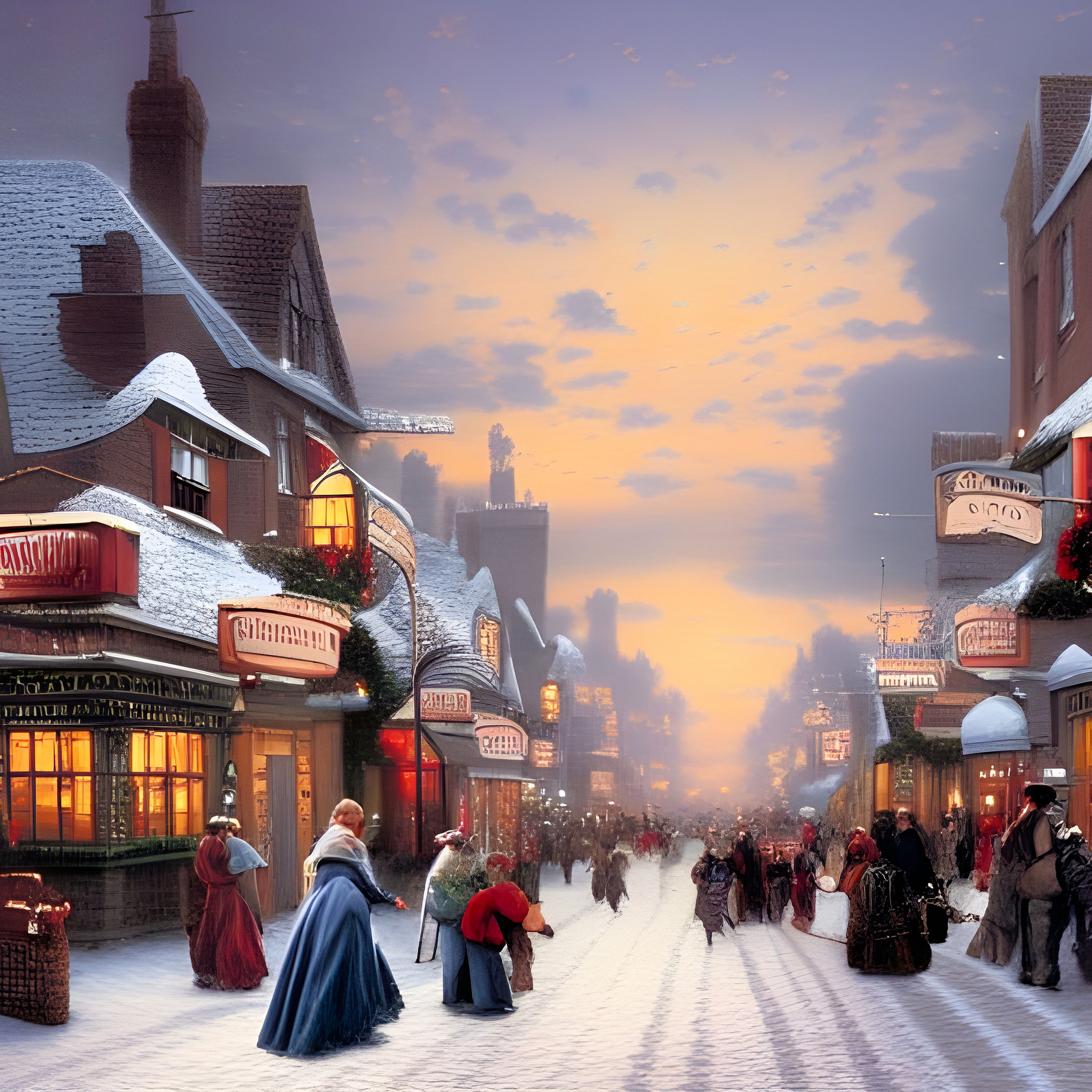 Winter Scene Cross Stitch Pattern - Etsy