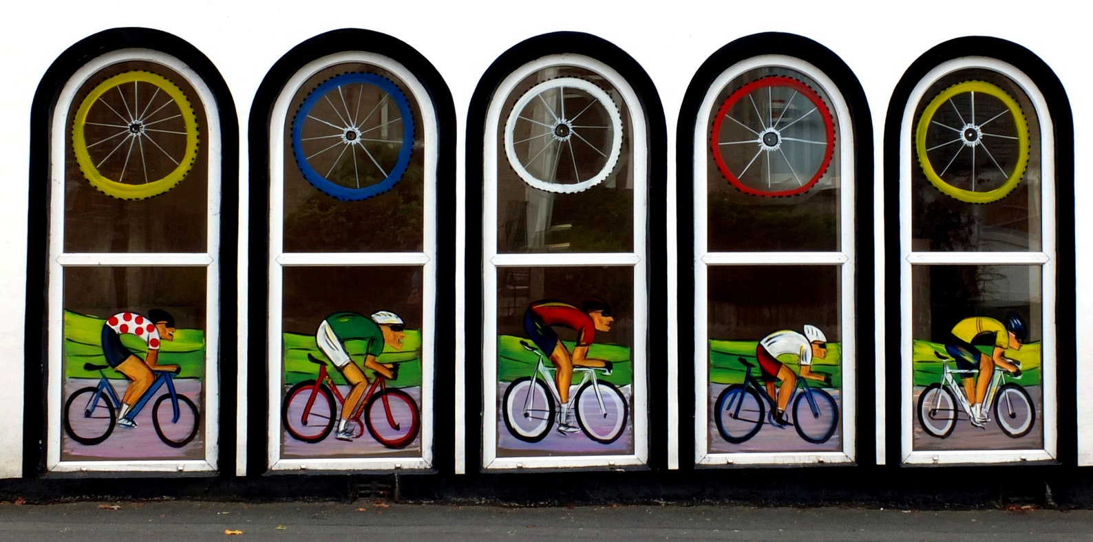 Cycling Windows Cross Stitch Pattern - Etsy