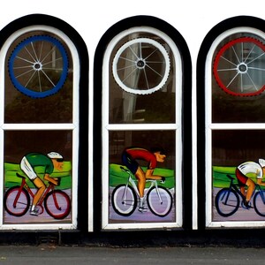 Cycling Windows Cross Stitch Pattern - Etsy