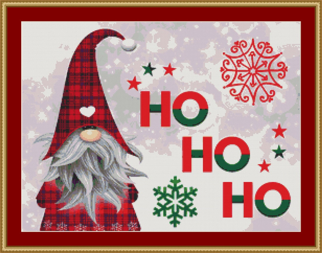 Ho Ho Ho Cross Stitch Pattern - Etsy