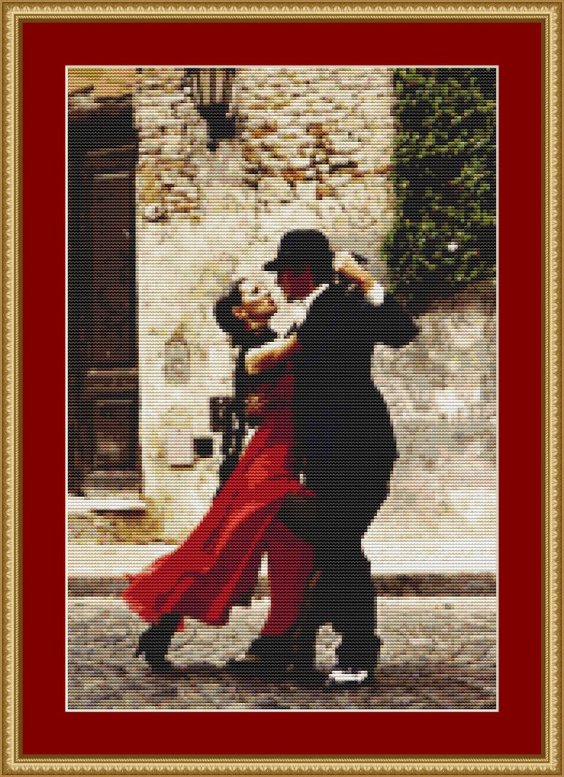 Tango Dancers Cross Stitch Pattern - Etsy