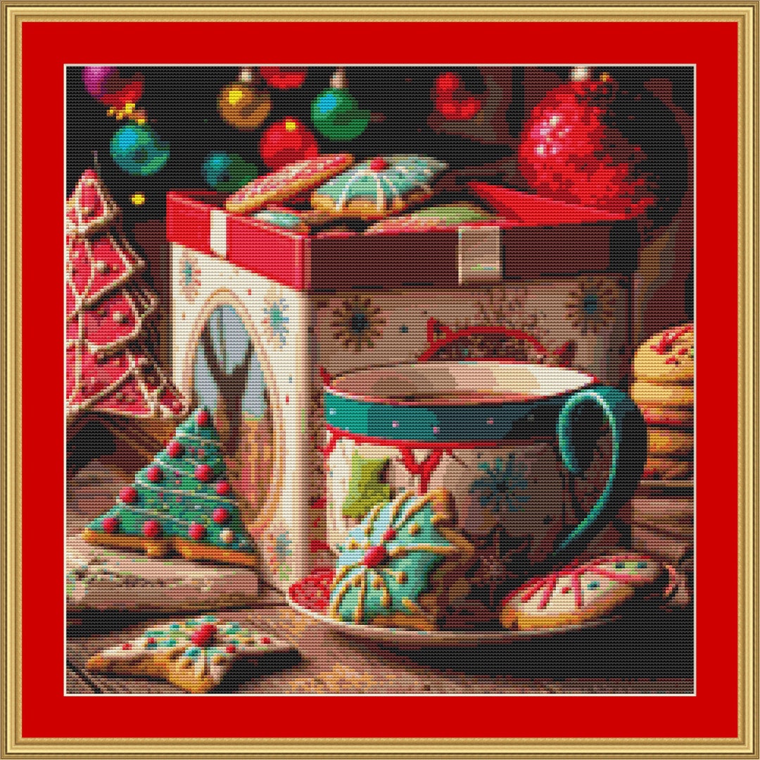 Christmas Cookies Cross Stitch Pattern - Etsy