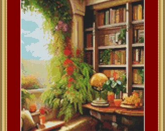 When in Doubt Go to the Library Cross Stitch Pattern Book - Etsy