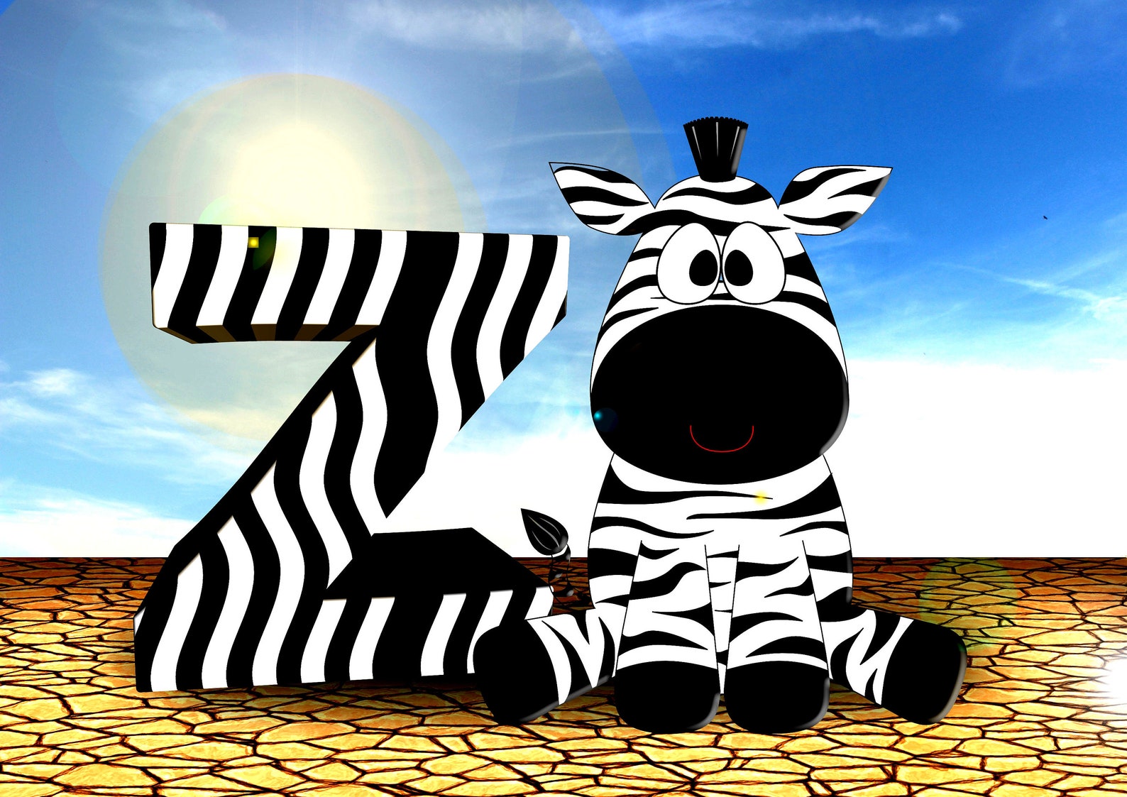 Z is for Zebra Cross Stitch Pattern - Etsy