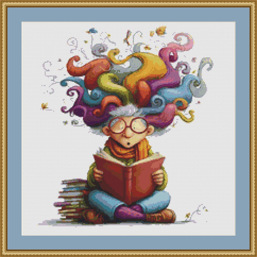 Life in Retirement 12 Cross Stitch Pattern - Quirky Lady Reading ...