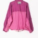 Vintage Pink Shell Jacket 80s Sergio Tacchini Bold Two Tone Windbreaker ...