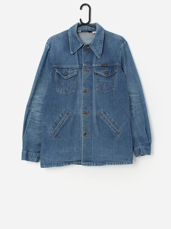 Vintage 70s Wrangler denim chore jacket - Small - Gem