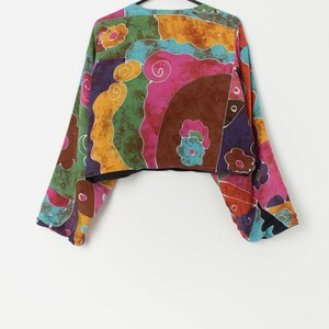 Vintage Bold Summer Jacket With Abstract Floral Pattern Large - Etsy