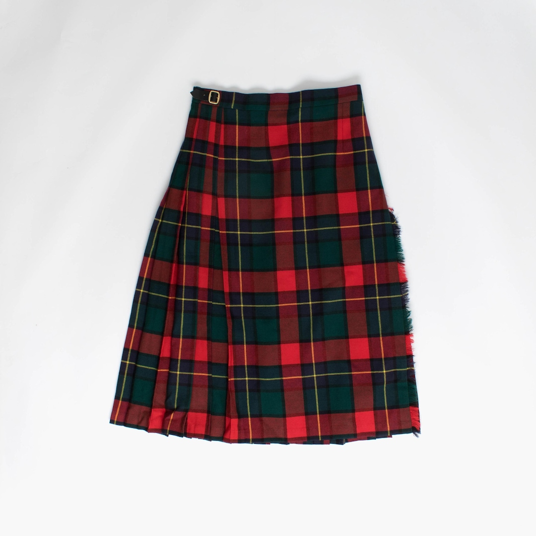 Pure Wool Tartan Kilt Made in Scotland, Pitlochry Mid-length Plaid ...