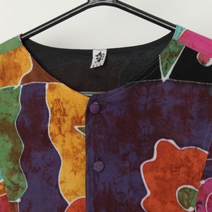 Vintage Bold Summer Jacket With Abstract Floral Pattern Large - Etsy