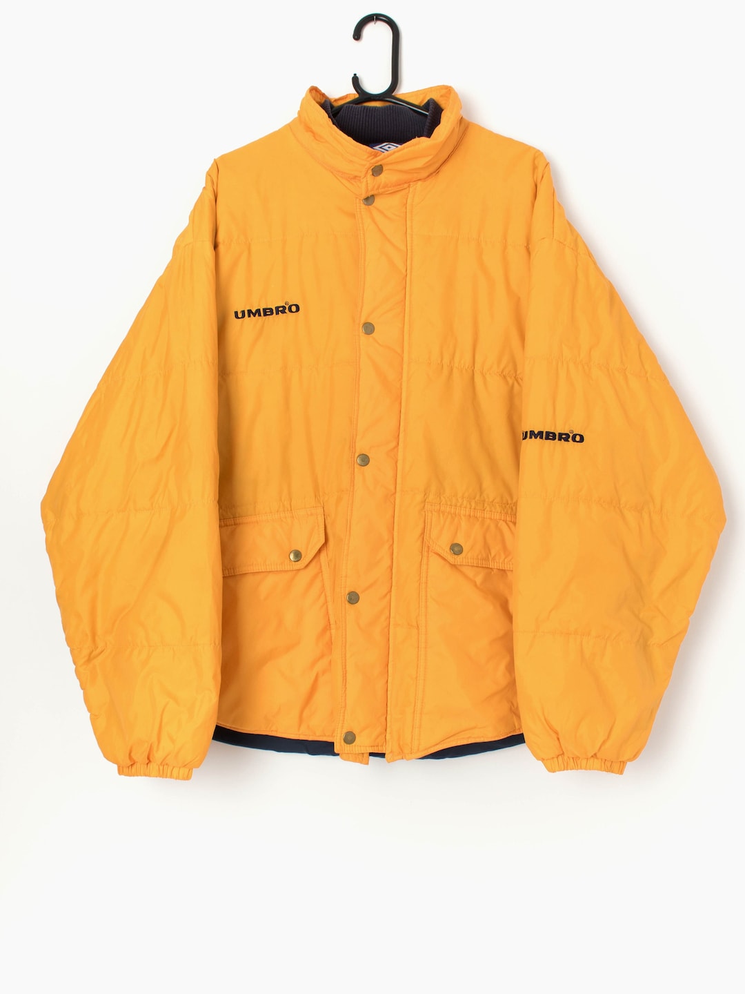 Vintage Umbro Puffer Jacket in Yellow XL / XXL - Etsy
